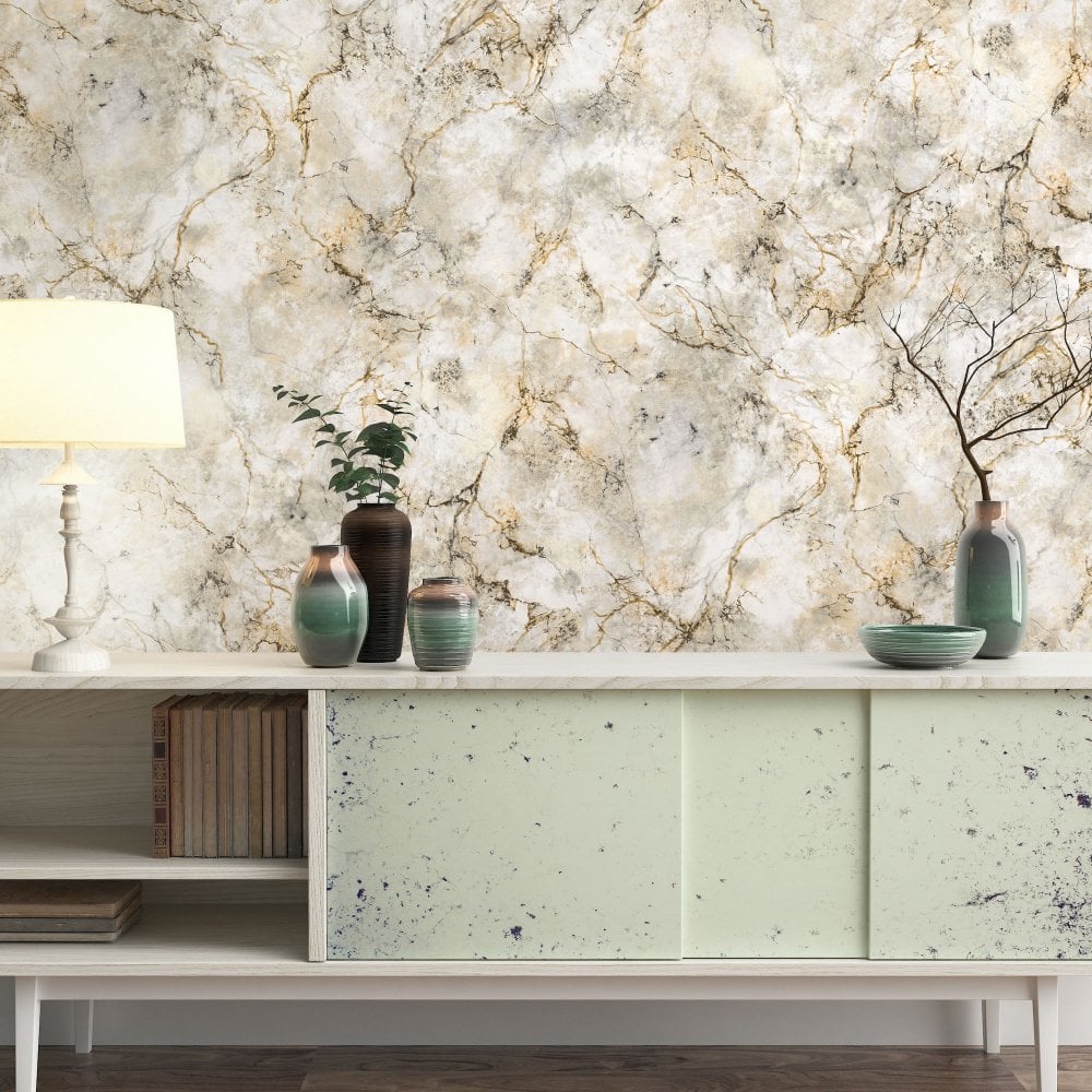 Marble Wallpaper | Realistic Marble Wall Effect Wallpaper – Decor Warehouse