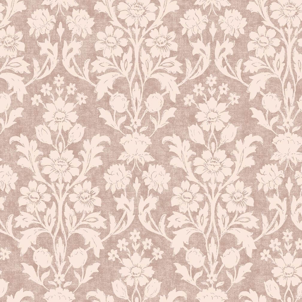 Laura Ashley Semington Silhouette Plaster Pink Wallpaper