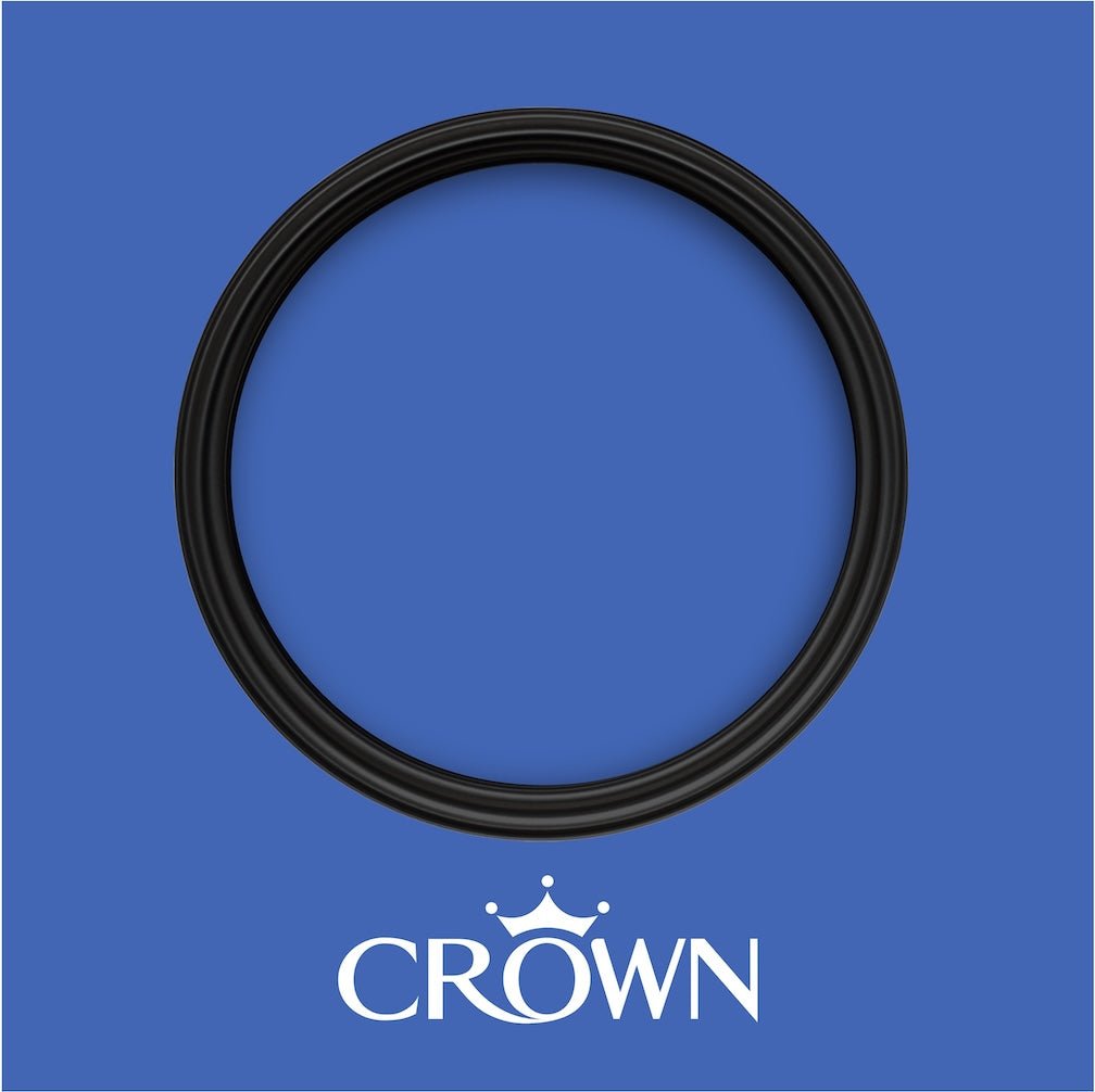 Crown Colour Edit Star Sapphire | Deep Blue Emulsion Paint – Decor ...