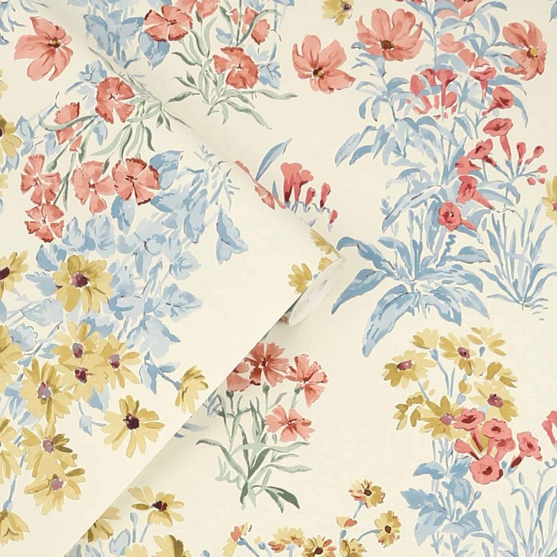 Laura Ashley Megan Ochre Yellow Wallpaper – Decor Warehouse