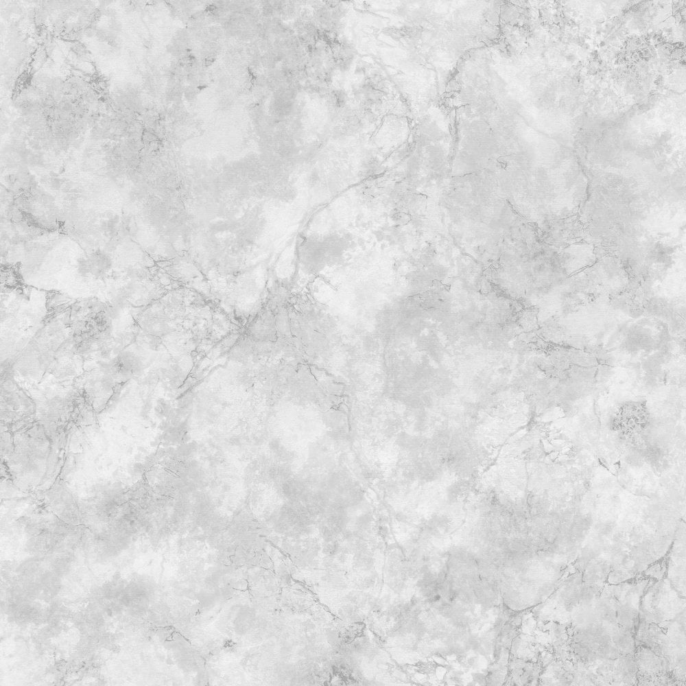 Debona Verona Marble Silver & White Vinyl Wallpaper