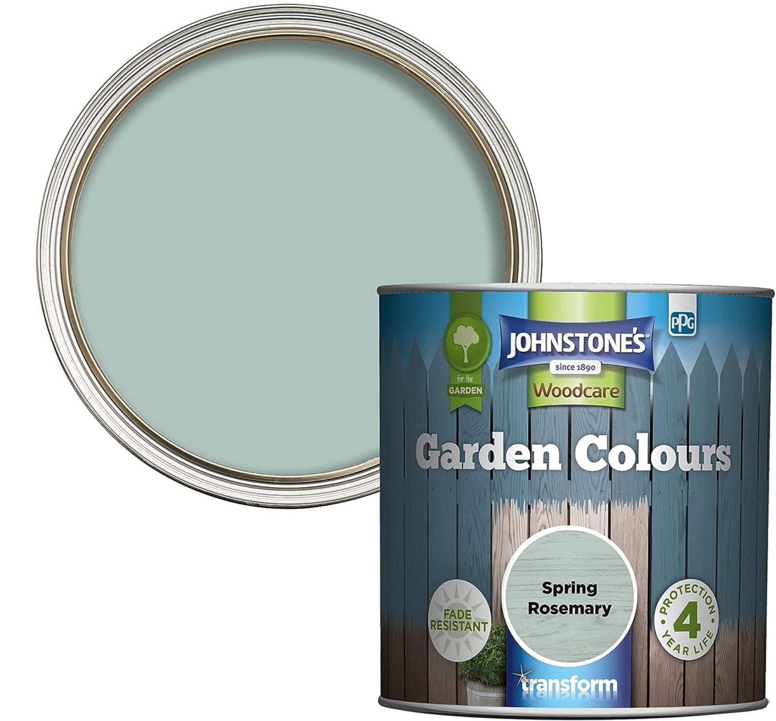 Johnstone's Garden Colours Wood Paint- Spring Rosemary 1L